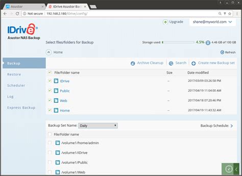 Asustor Backup To Idrive® Cloud