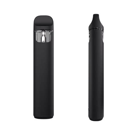 Black Disposable Vape Pen Soft Touch 1 Ml Tank 350mah Recharge
