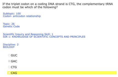 Is This Correct I Thought Coding Strand Was The Contemplate Strand