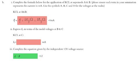 Solved At Which Single Nodes Can KCL Be Applied A Nodes Chegg Com