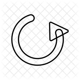 Clockwise Arrow Icon Download In Line Style