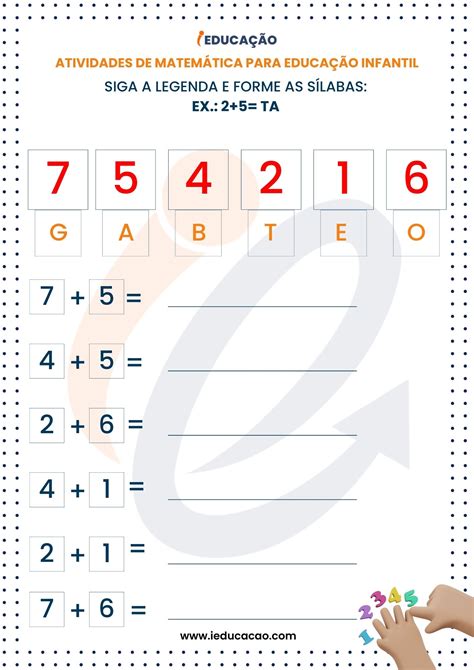 Atividades De Matemática Para Educação Infantil
