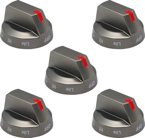 Dg68 00101b 01 Knobs For Samsung Range Stove5pcs Silver