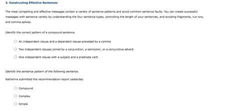 Solved 3 Constructing Effective Sentences The Most