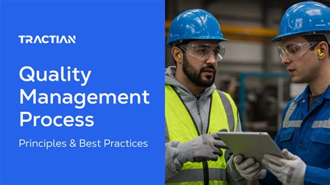 Quality Management Process Principles And Best Practices