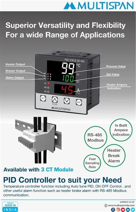 Pid On Off Multispan Pid Controller Pid 2303 At ₹ 2200 Piece In