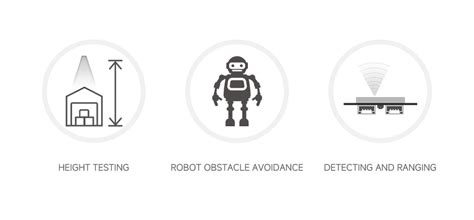 Tof Laser Range Sensor Uart Can Bus Cascading Support Ranging Up