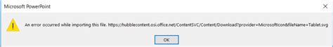 Powerpoint Error When Importing Icons