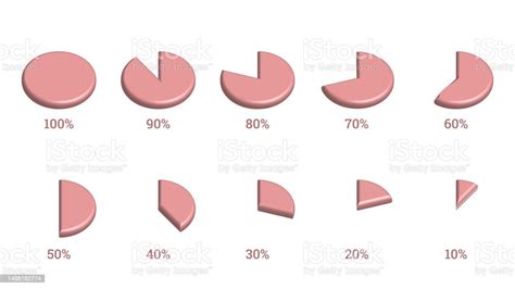 백분율 3d 원형 차트 모양으로 설정된 인포그래픽 요소 백분율 0명에 대한 스톡 벡터 아트 및 기타 이미지 0명 3차원 형태 개념 Istock