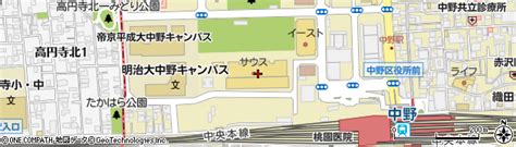 東京都中野区中野4丁目10 2の地図 住所一覧検索｜地図マピオン