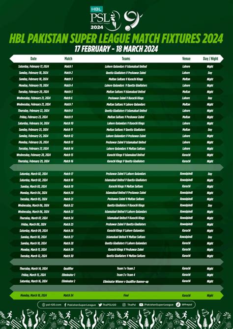 Psl Match Schedule 2024 Date Liane Fanchette