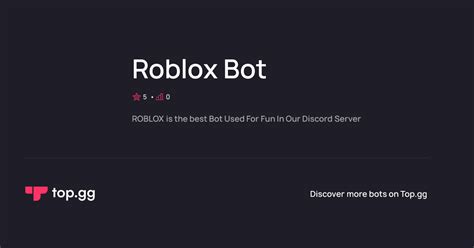 Adicionar Roblox Bot The 1 Discord Bot And Discord App List