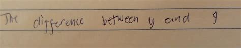 Solved The Difference Between Y And 4 Algebra