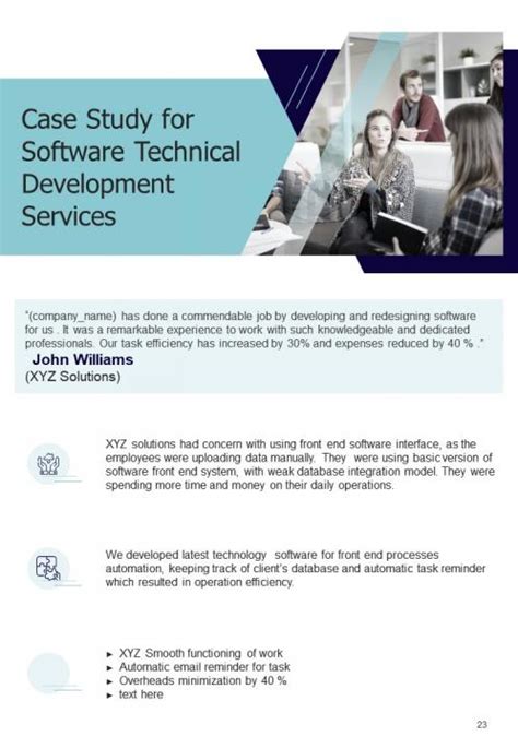 One Pager Software Technical Development Proposal Template
