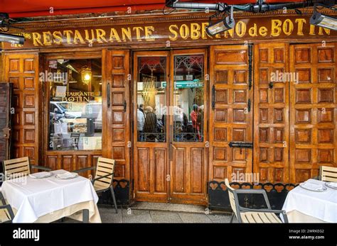 Restaurant Sobrino De Botin Madrid Spain Original Colors Stock Photo Alamy