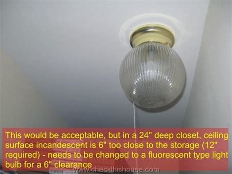 Closet Fire Closet Light Fixture Fire Hazards CheckThisHouse