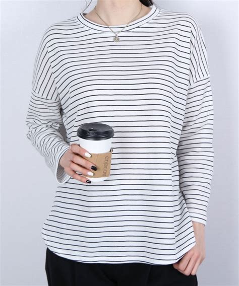 특 단가라 트임 긴팔 티셔츠