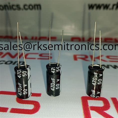 470uf 50v Dip Capacitor 470uf 50v 10x20mm Samwha Radial Aluminium Electrolytic Capacitor At ₹ 5