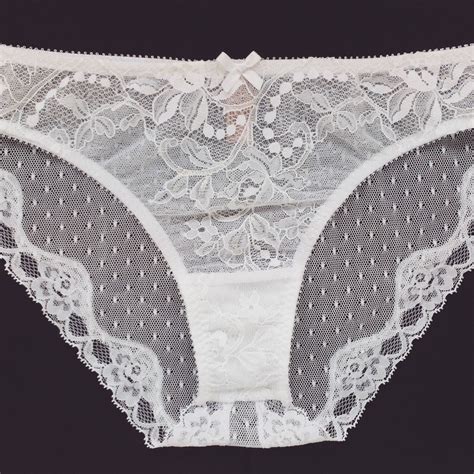 Bride Panties Lace Panties White Lace Sheer Panties See Through