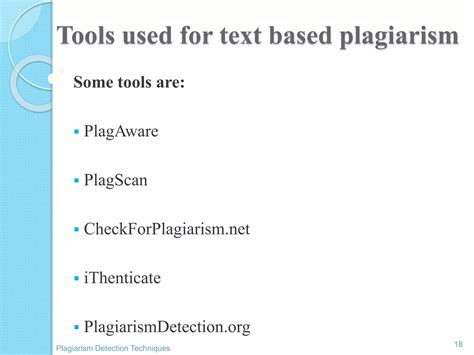 Plagiarism Detection Tools And Techniques Pptx