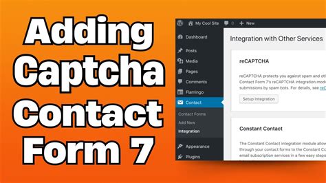 how to add captcha to contact form 7 quick guide youtube