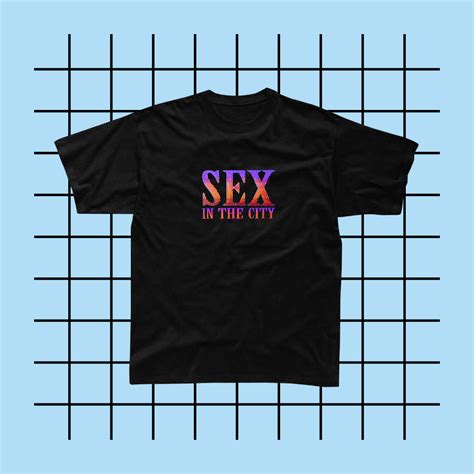 T Shirt Sex In The City Noir Lorenzo