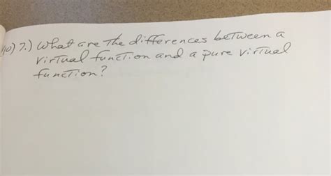 Solved 7 What Are The Differences Between A Virtual