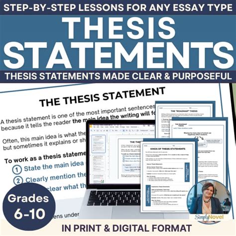 Teaching The Thesis Statement And Roadmap Thesis Writing Essay Thesis