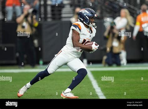 Denver Broncos Wide Receiver Marvin Mims Jr 19 Returns A Kick During The First Half Of An Nfl