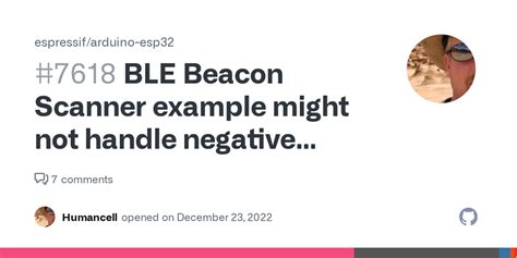 Ble Beacon Scanner Example Might Not Handle Negative Temperatures · Issue 7618 · Espressif