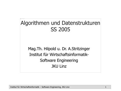 Ppt Algorithmen Und Datenstrukturen Ss 2005 Powerpoint Presentation Free Download Id5734077