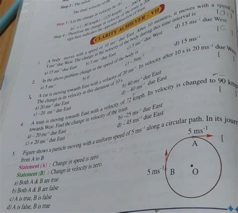 Figure Shows A Particle Moving With A Uniform Speed Of Ms Along A Cir
