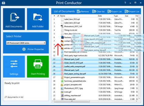 How To Configure The List Of Documents For Printing In Print Conductor