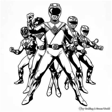 Power Rangers Coloring Pages Free And Printable