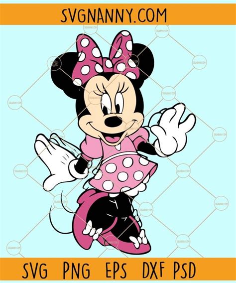 Minnie Mouse Girl Svg Minnie Mouse Svg Minnie Mouse Birthday Svg