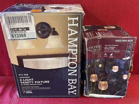 Hampton Bay Ashhurst 2 Light Vanity Fixture And Home Decorators