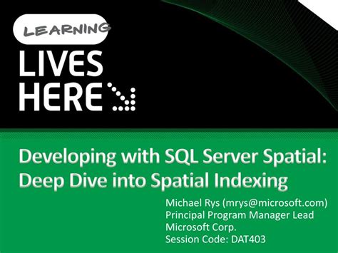 Ppt Developing With Sql Server Spatial Deep Dive Into Spatial