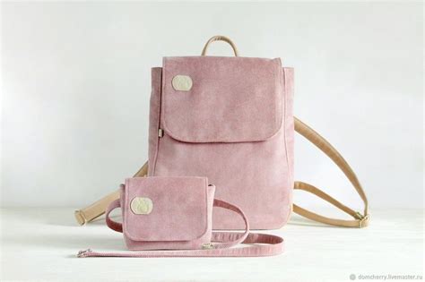 Стильный комплект рюкзак и поясная сумка Пыльный розовый в интернет магазине на Ярмарке