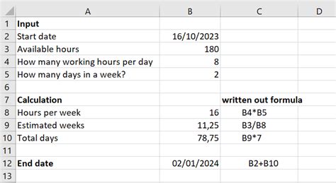 looking for a solution for auto calculating end date on specific days