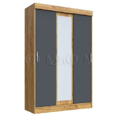Шкаф купе Бася 3 х дверный дуб крафт золотой графит МИФ купить шкаф