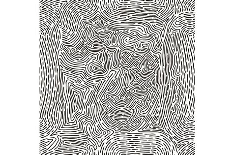 Fingerprint Seamless Pattern Human Texture Graphic Design Seamless Patterns Fingerprint