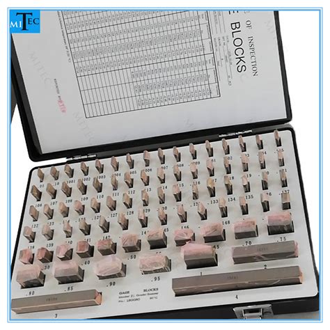 Inch Steel Rectangular Gage Gauge Block 36pcs 81pcs Gauge Block And Gage Block