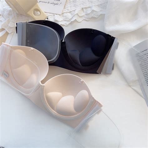 Non Slip Invisible Patch Women Strapless Bra Sexy Backless Removable