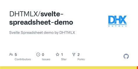 Github Dhtmlxsvelte Spreadsheet Demo Svelte Spreadsheet Demo By Dhtmlx