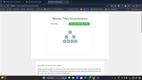 My Project On Binary Tree Visualization Nikhil Pratap Posted On The