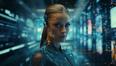 Premium Ai Image Automation Data Analytic With Robot And Digital