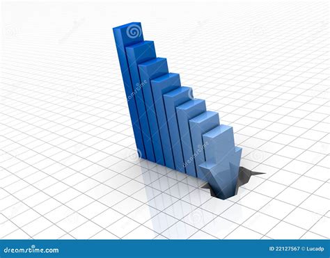 Negative Bar Chart Stock Illustration Illustration Of Failure