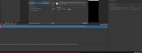 Compilation Error The Type Or Namespace Name Uidocument Could Not Be Found Unity Engine