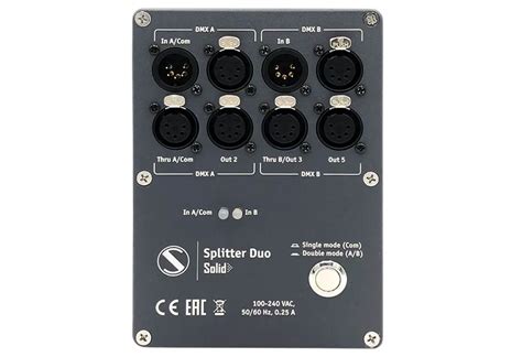 Indoor Dmx Splitter Ip44 Dual Zone Rdm Hub Optically Isolated