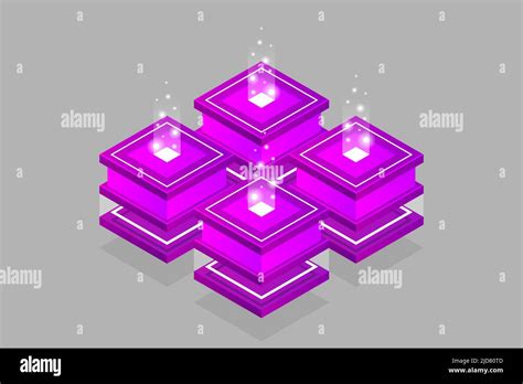 Server Room Isometric Cloud Storage Data Data Center Big Data Processing And Computing